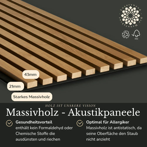 Akustikpaneele aus Massivholz: Exclusive für Ihr Interieur Design