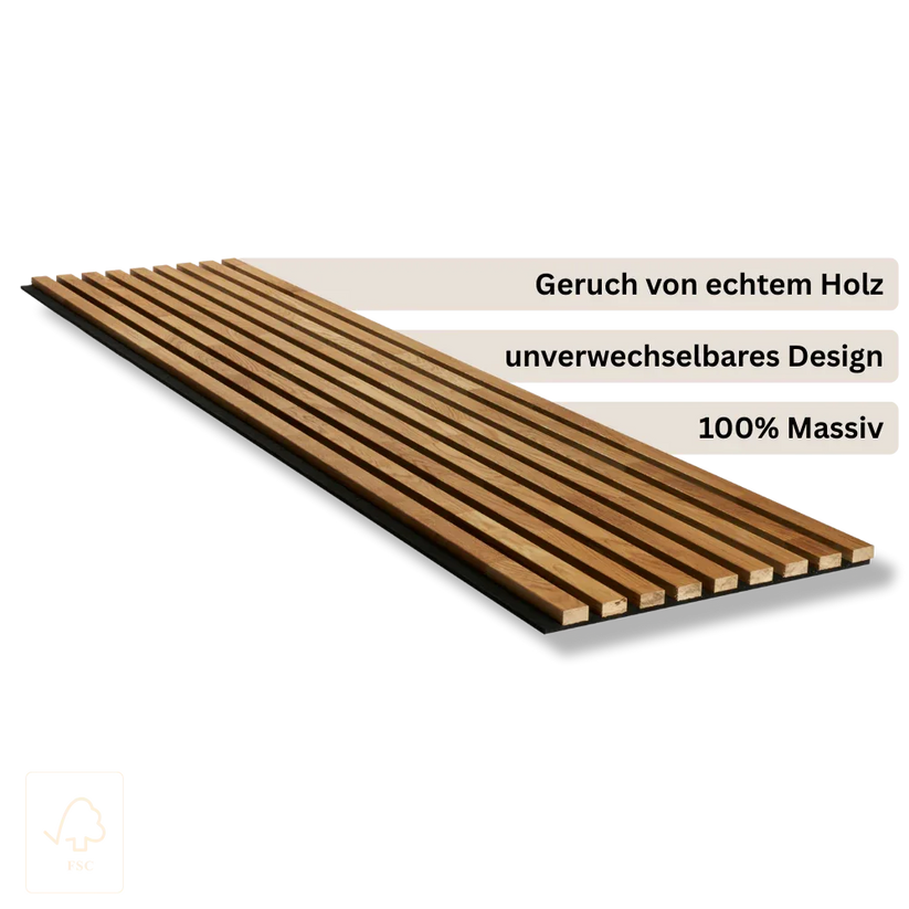 Akustikpaneele aus Massivholz - Echtholz